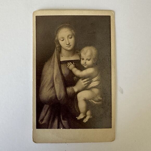 Antique | Other | Antique Cdv Card Madonna Del Granduca Rafael 90s 4x25 ...